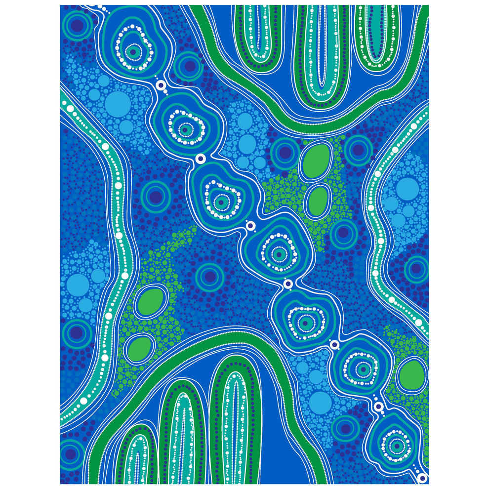 Posters - Print On Demand - Blue Gum Dharug Sky Blue – Dalmarri